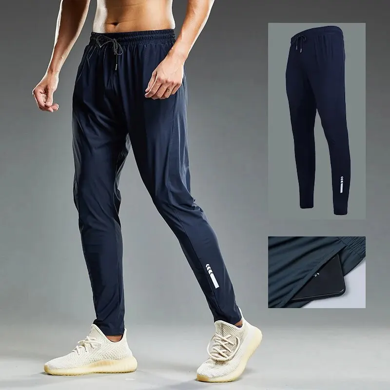 Summer Elastic Men Running Sport Pants Jogging Sweatpants Casual ...