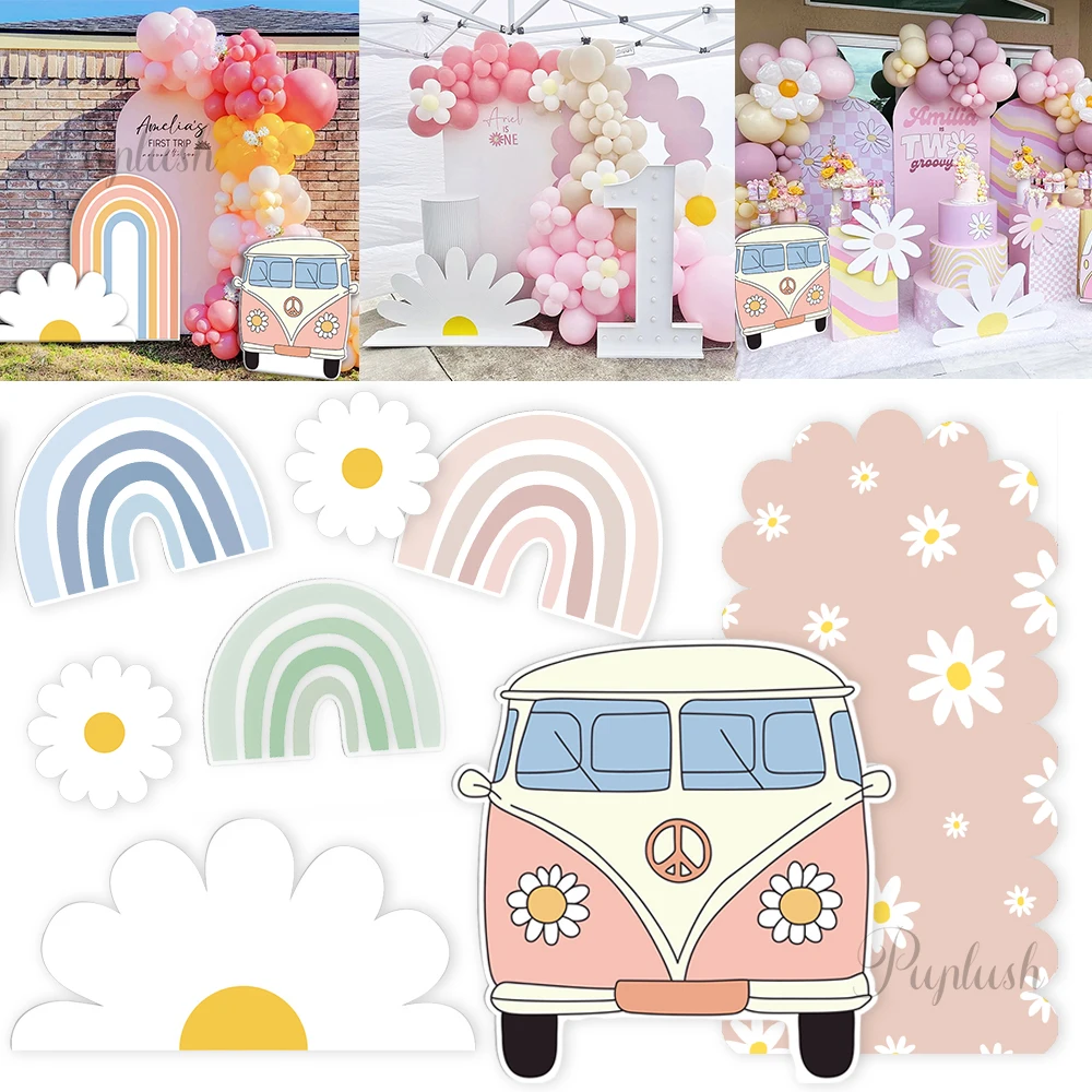 45-92cm-Daisy-Boho-Theme-Cardboard-Rainbow-Boho-Car-KT-Board-DIY-Adult ...