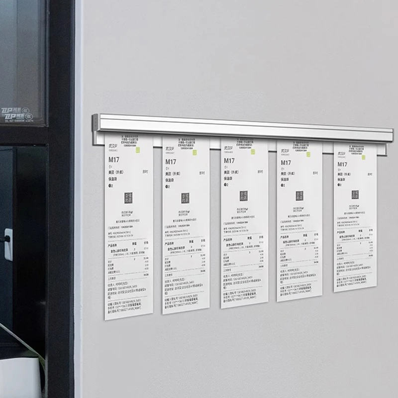 Aluminum-Alloy-Wall-mounted-Sticked-Take-out-List-Receipt-Clip-Hanging ...
