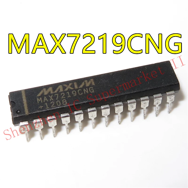 Chip Original MAX7219CNG MAX7219ENG MAX7219 DIP 24 100%, no es falso ...