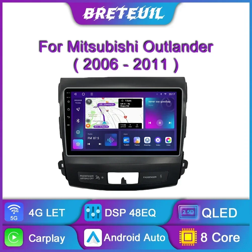 For Mitsubishi Outlander 2006 - 2013 Android Car Radio Multimedia Video ...