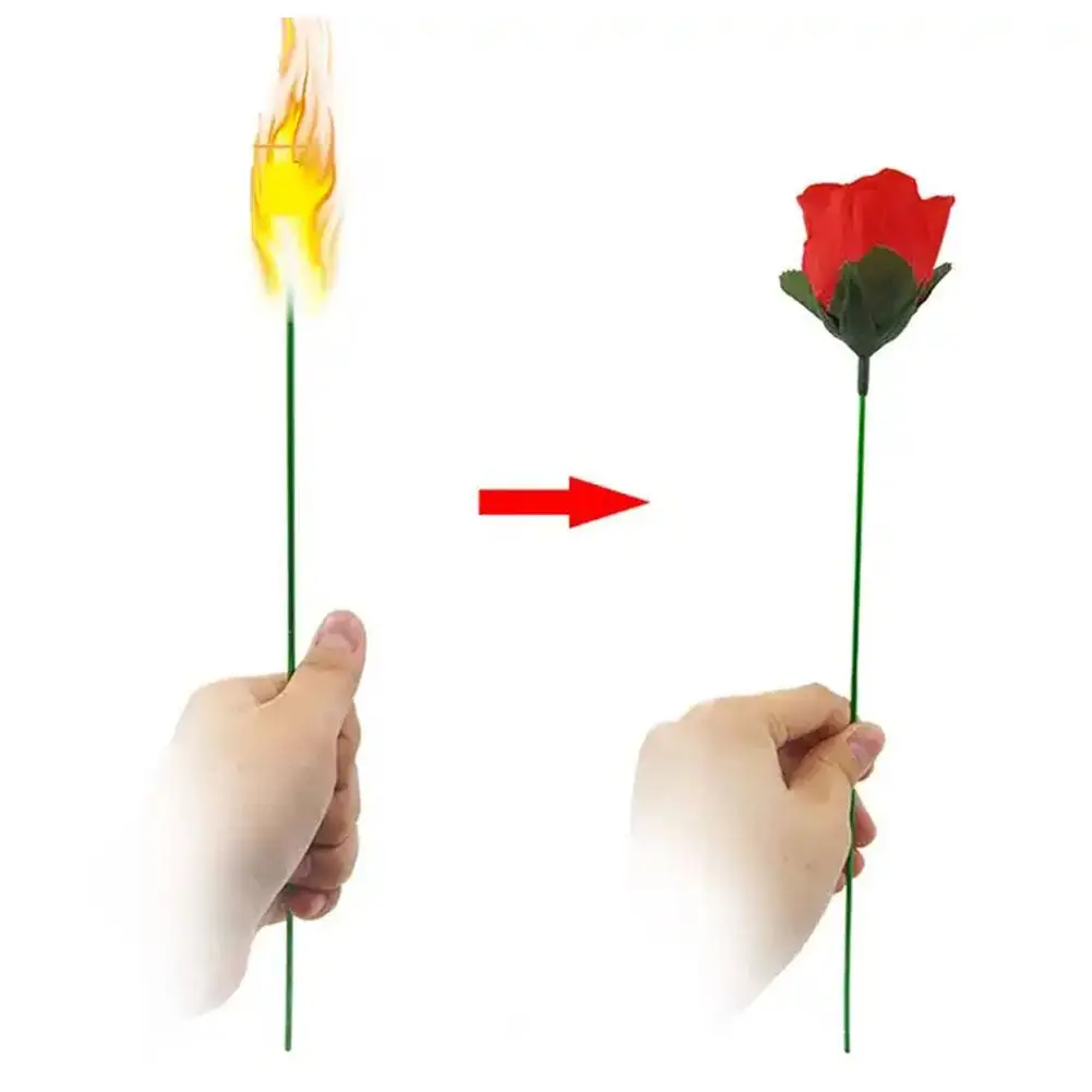 Antorcha para flor, antorcha para fuego de rosas, truco de magia, llama ...