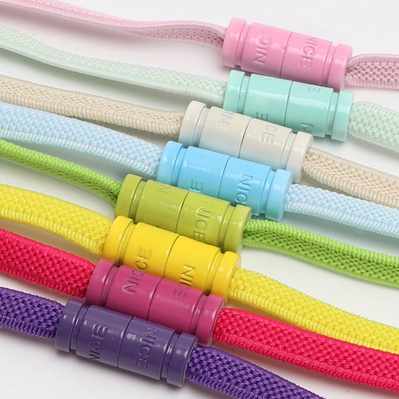 Colorful Sneakers No Tie Elastic Shoelaces Without Tying Sports Shoe ...