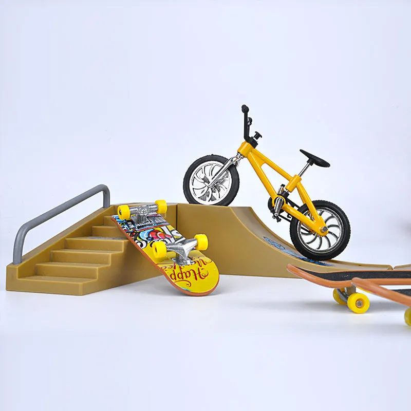 1-Set-Mini-Bike-Skateboard-Alloy-Bmx-Functional-Mountain-Bicycle-Model ...