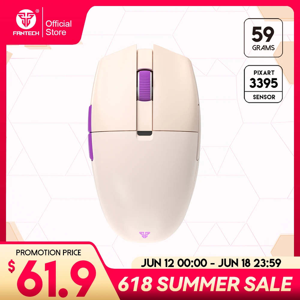 FANTECH ARIA XD7แบบไร้สายเมาส์ PIXART 3395และ GM8.0 TTC Gold Encoder ...