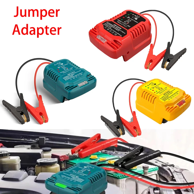 Jumper Cables Auto Tools for Makita/Dewalt/Milwaukee/EINHELL 18V Li-ion ...