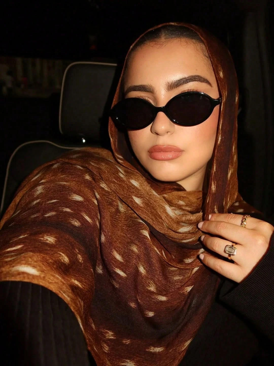 Bohemian Styles Watercolor Deer Print Muslim Hijab Women Soft Islam ...