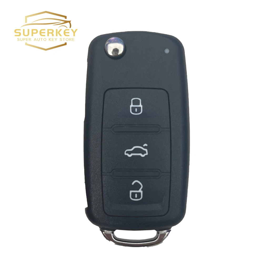 Oem Remote Folding Key Shell Case Flip Fob For Vw Volkswagen Tiguan ...