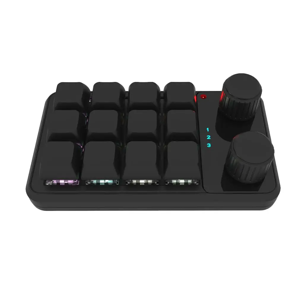 USB-Mini-Keypad-12-Keys-2-Knob-Custom-Programming-Macro-Mechanical ...