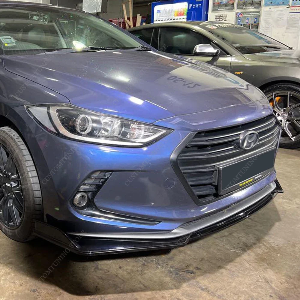 3Pcs-Car-Front-Bumper-Lip-Spoiler-Splitter-Diffuser-For-Hyundai-Elantra ...