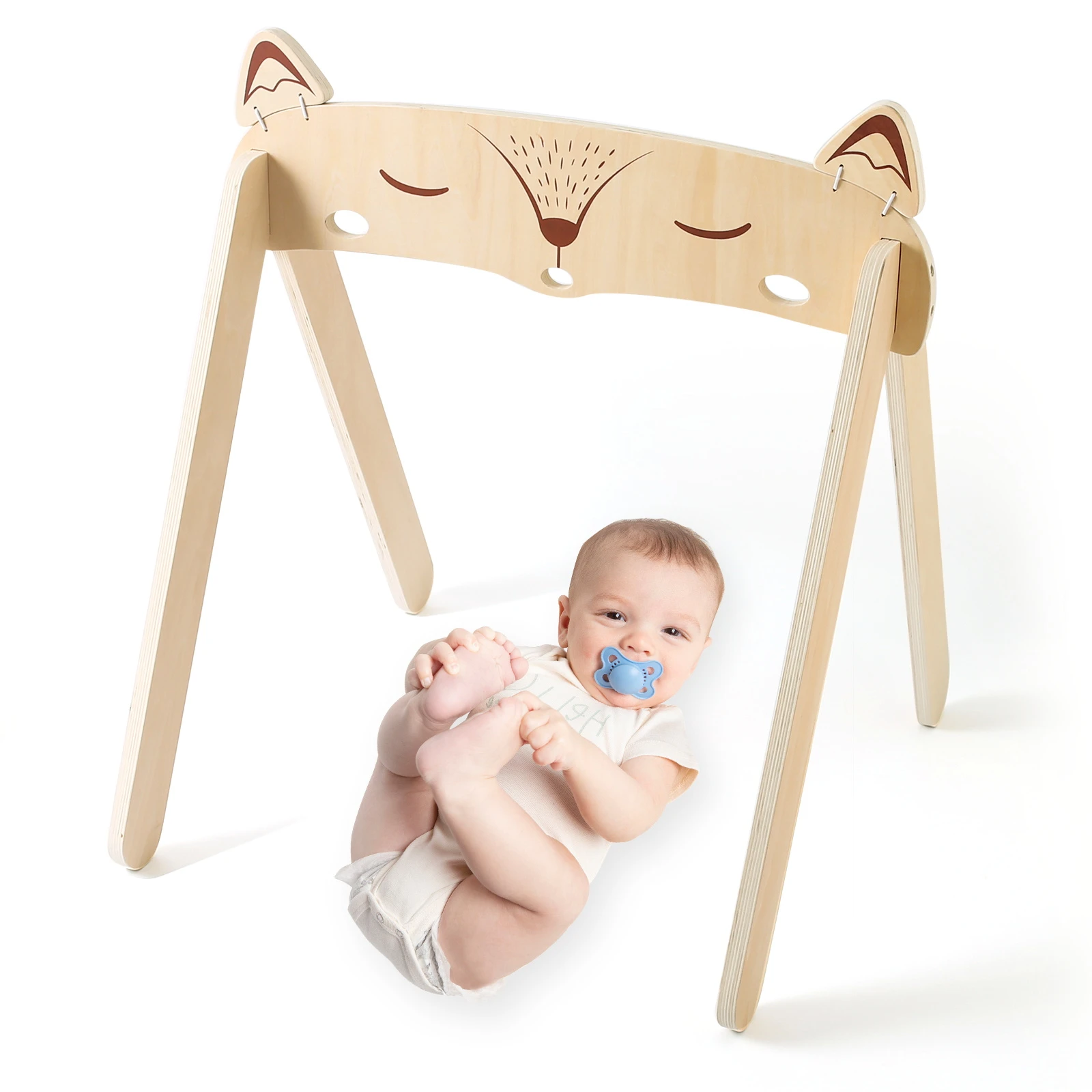 New Play Gym Frame Baby Activity Wooden Fitness Frames Play Gym Mobile ...