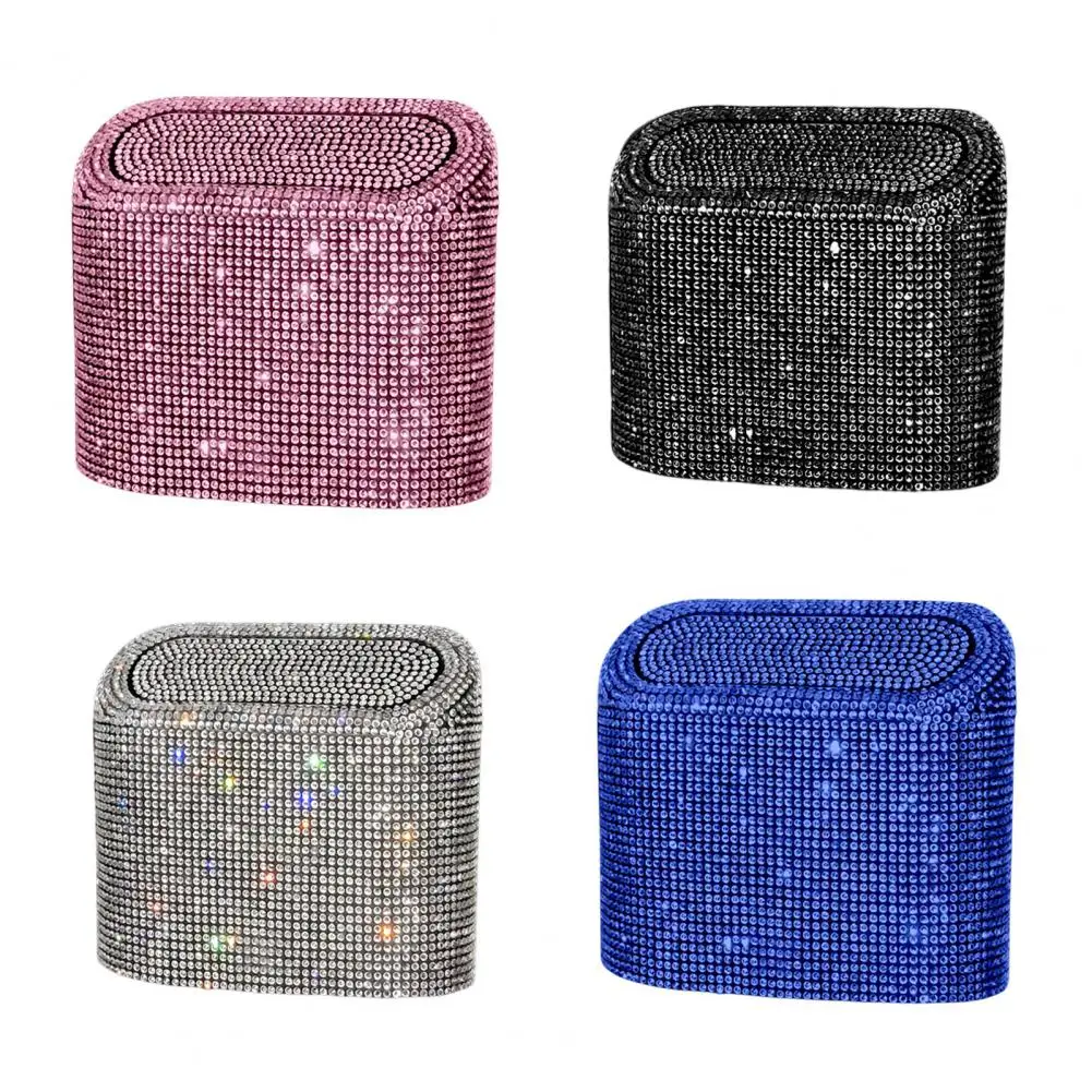 Glitter Trash Can Auto Supplies Storage Box Garbage Grabber Bling ...