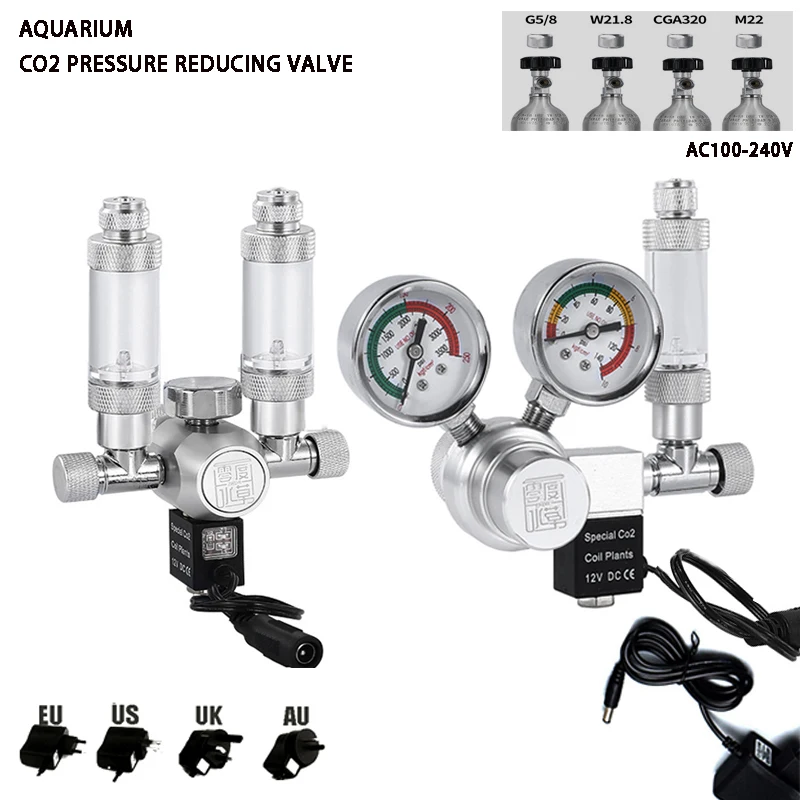 DIY-Aquarium-CO2-regulator-solenoid-valve-bubble-meter-plant-water ...