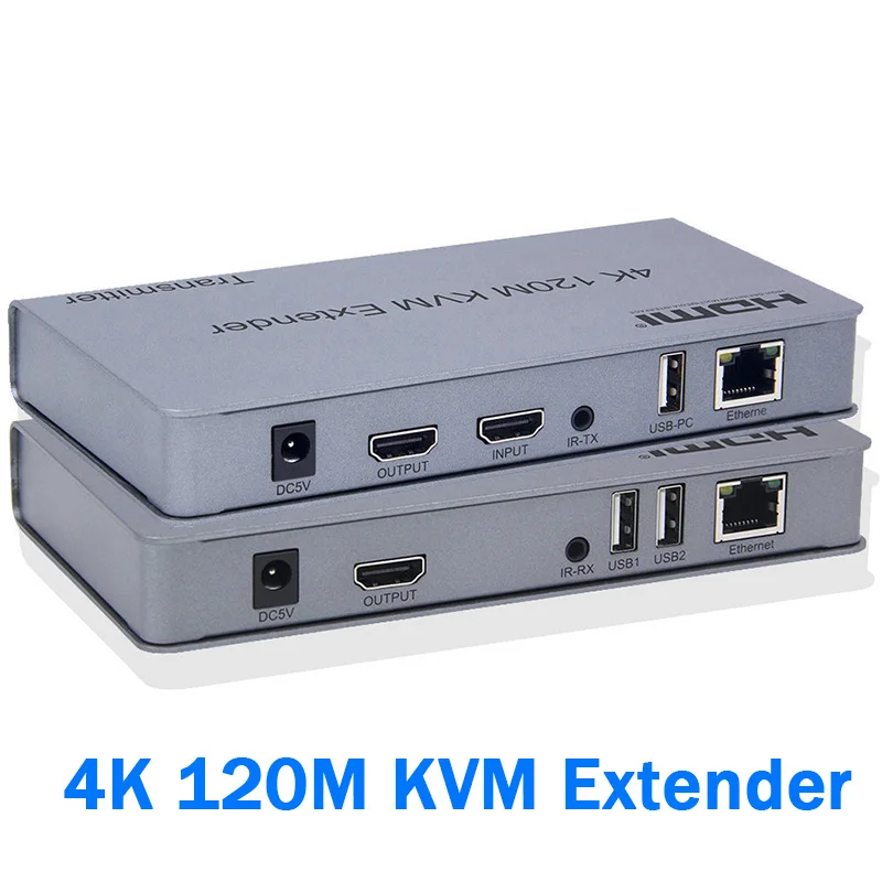 4K-120M-HDMI-KVM-Extender-over-Cat5e-Cat6-Rj45-Ethernet-Cable-HDMI-USB ...