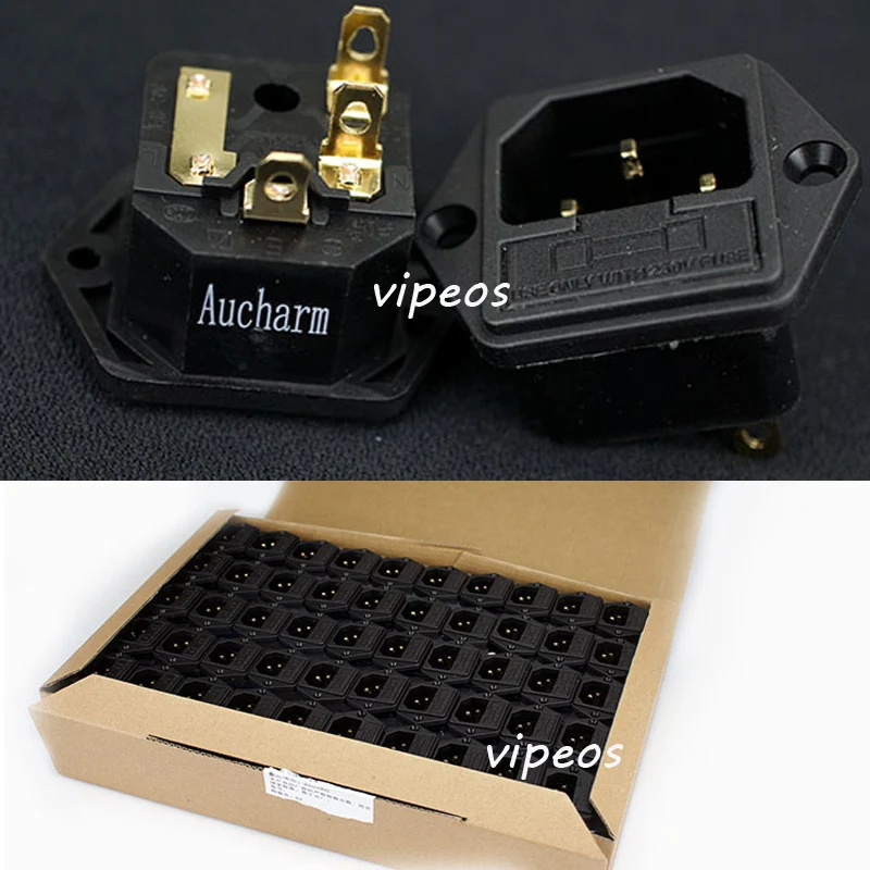 Aucharm-Full-Copper-AC-HIFI-Gold-plated-Copper-Power-Socket-Fuse-Seat ...