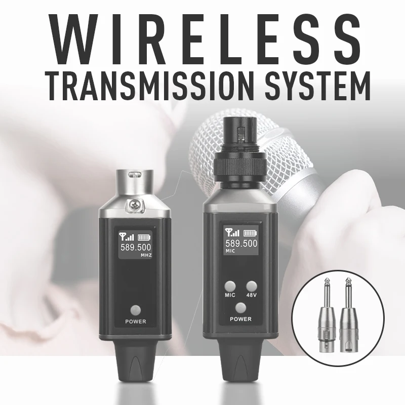 Dynamic-UHF-Wireless-Microphone-System-for-XLR-Mic-Adapter-16-Channel ...