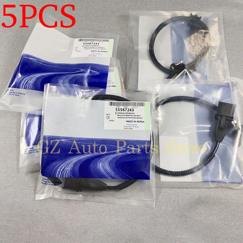 쉐보레 아베오 크루즈 소닉 대우 오펠 아스트라 인시그니아 자피라 55567243 크랭크 샤프트 위치 센서, 5 개 ...