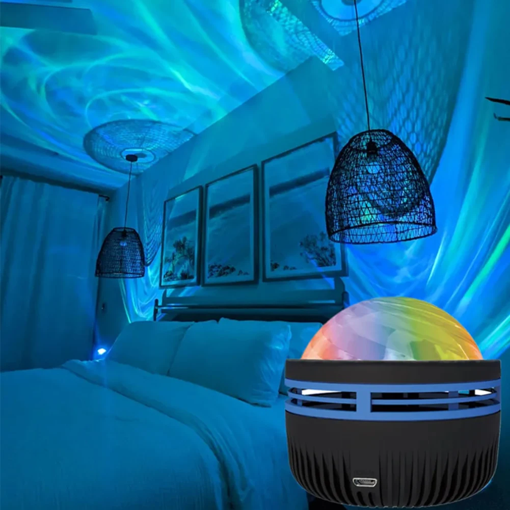 New-Galaxy-Projection-Light-LED-Water-Pattern-Starry-Sky-Lamp-Aurora ...