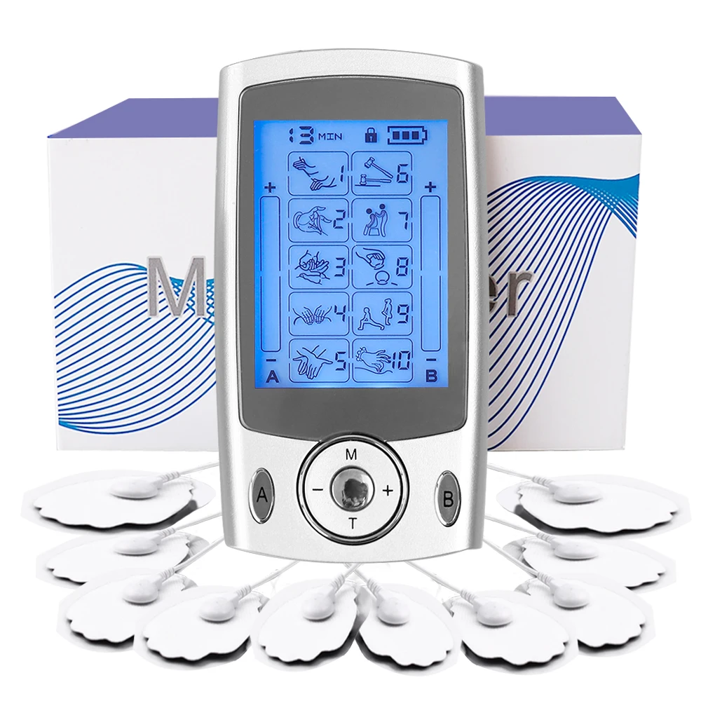 Electric Massager EMS Muscle Stimulator 10 Modes Acupuncture Pulse ...