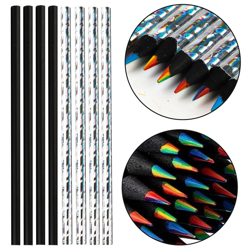 7 Colors Concentric Gradient Rainbow Pencils Set Colored Pencil for ...
