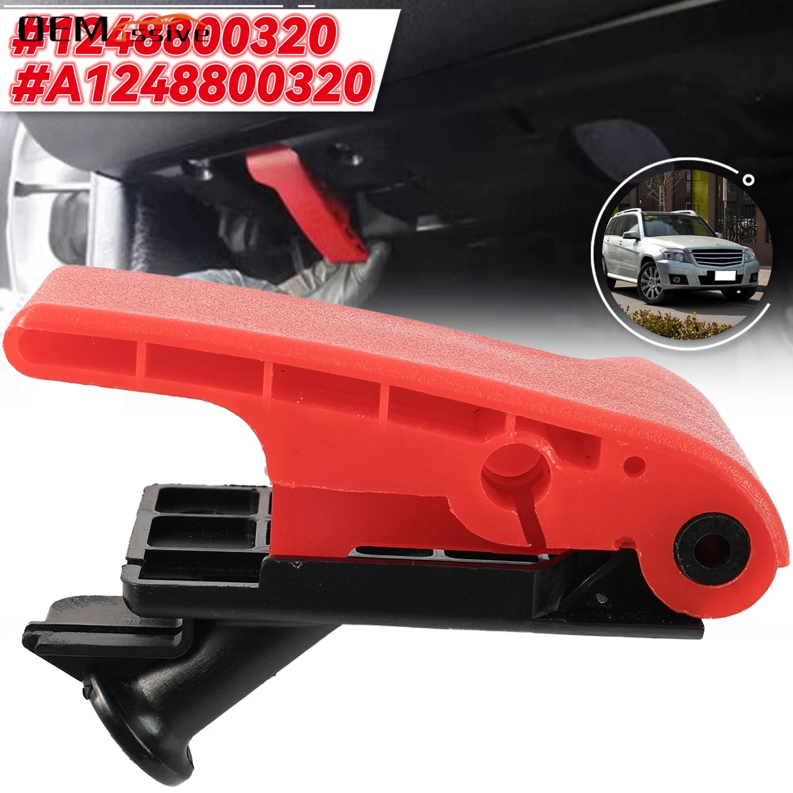 1248800320 Front Trunk Lid Hood Bonnet Release Handle For MERCEDES BENZ ...