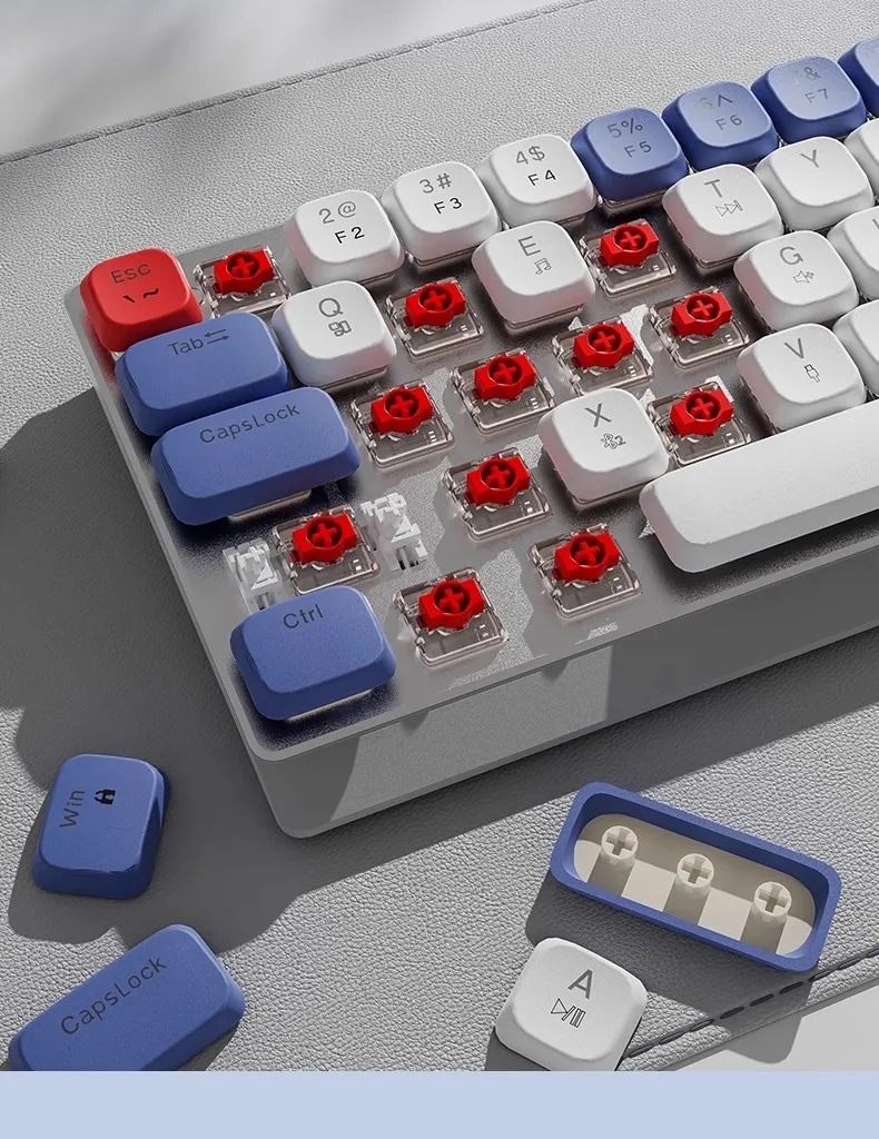 EWEADN MK68 Low Profile 70% Wireless Bluetooth Mechanical Keyboard ...