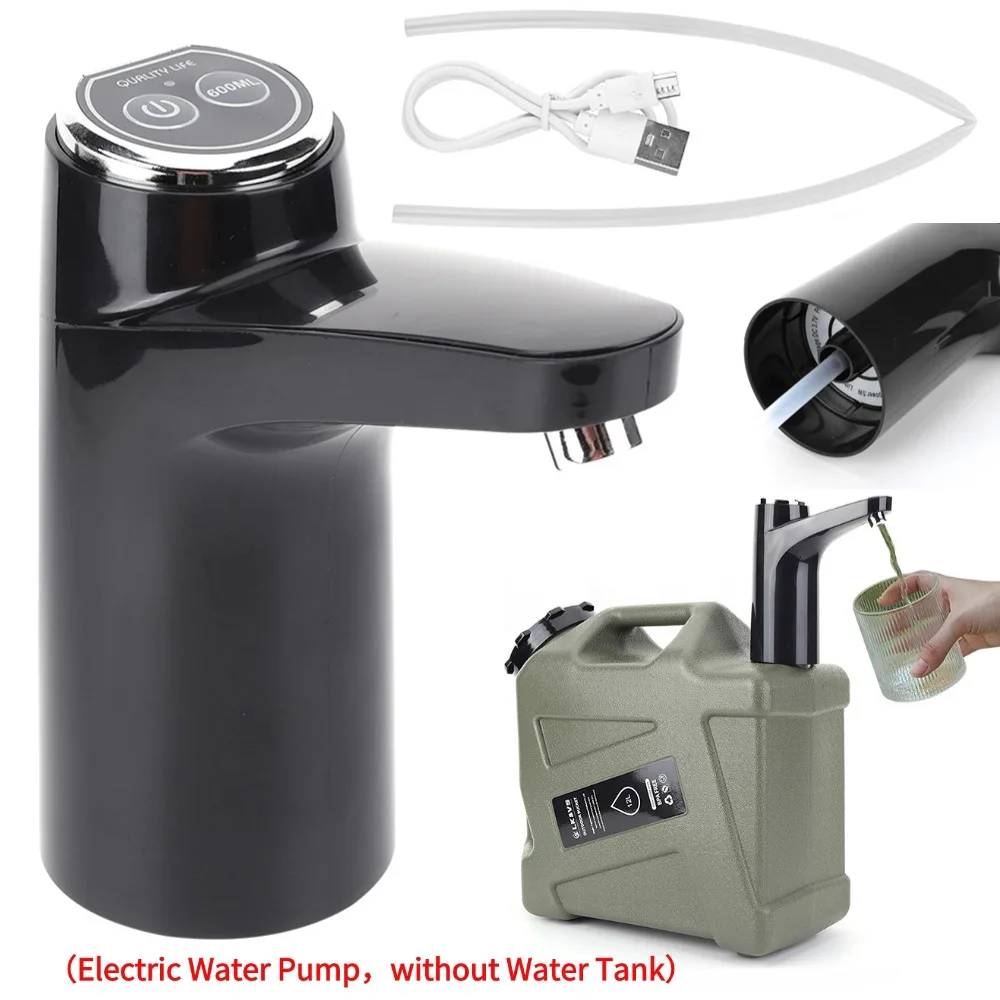 Automatic Water Bottle Dispenser Universal Camping Water Tank Pump USB ...