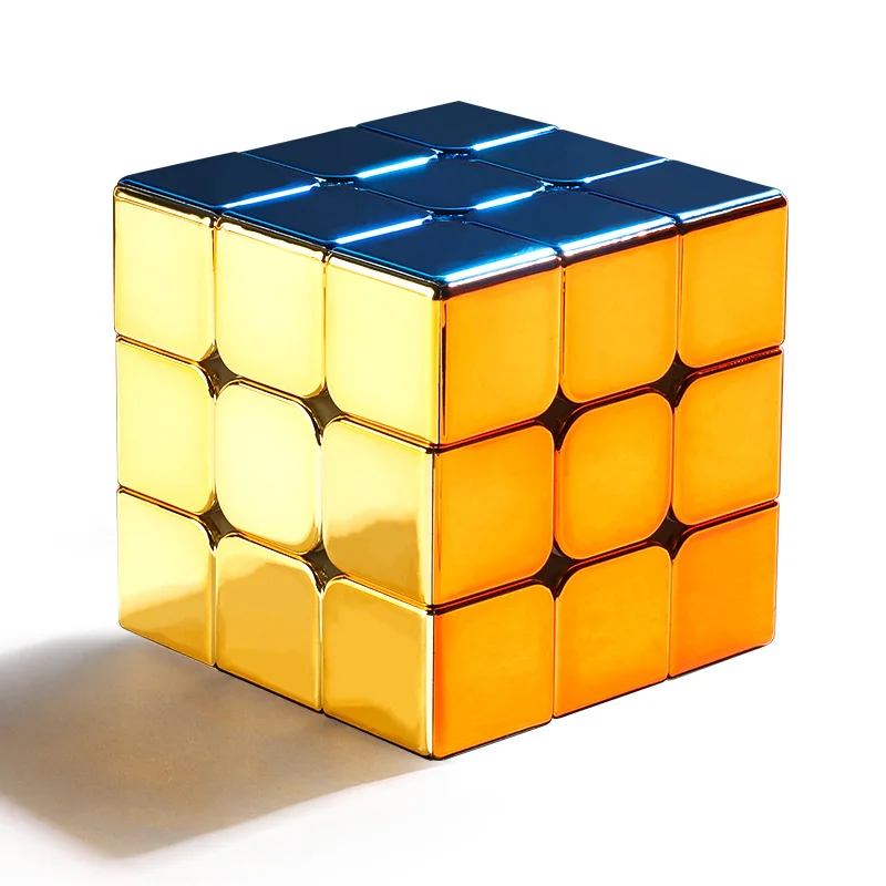 [Picube] SengSo Metal 3x3 Magnetic Golden Cubo Magic Cube Puzzle Speed ...