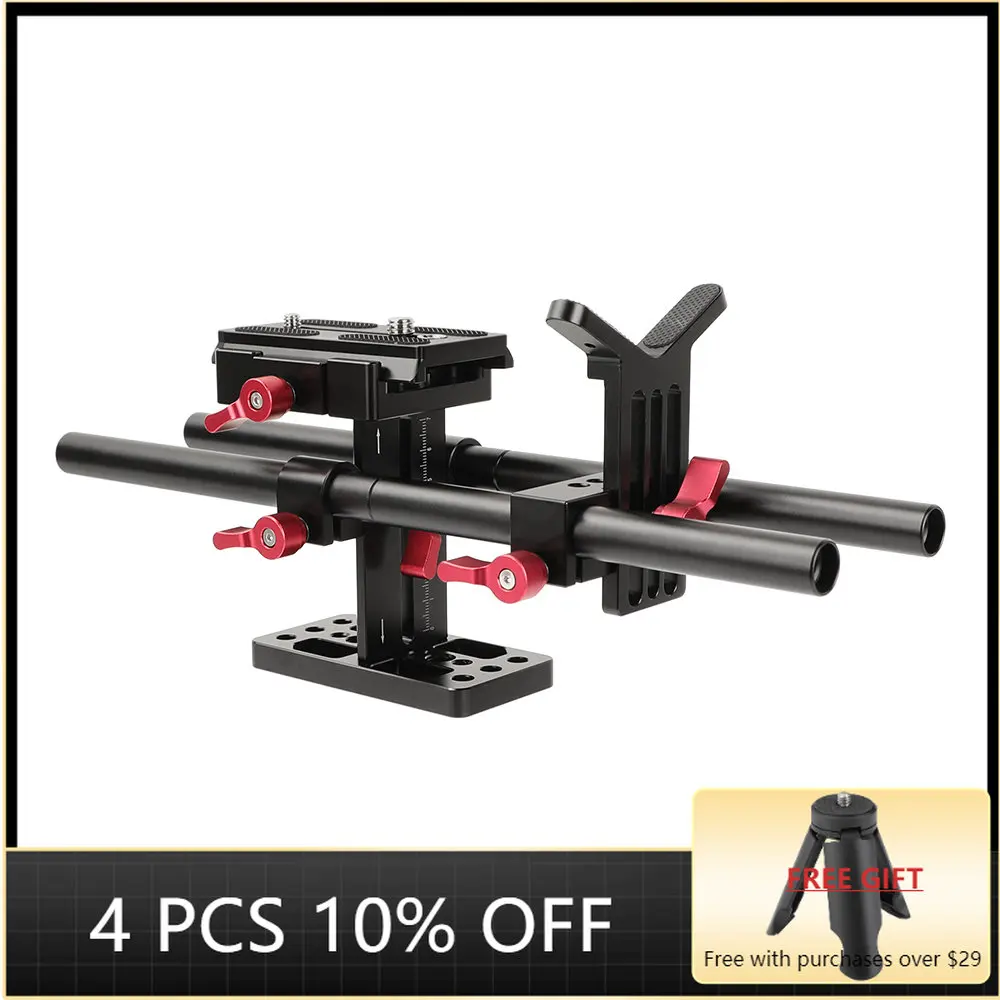 SZRIG Pro DSLR Shoulder Mount Support Rig With Manfrotto Quick Release ...