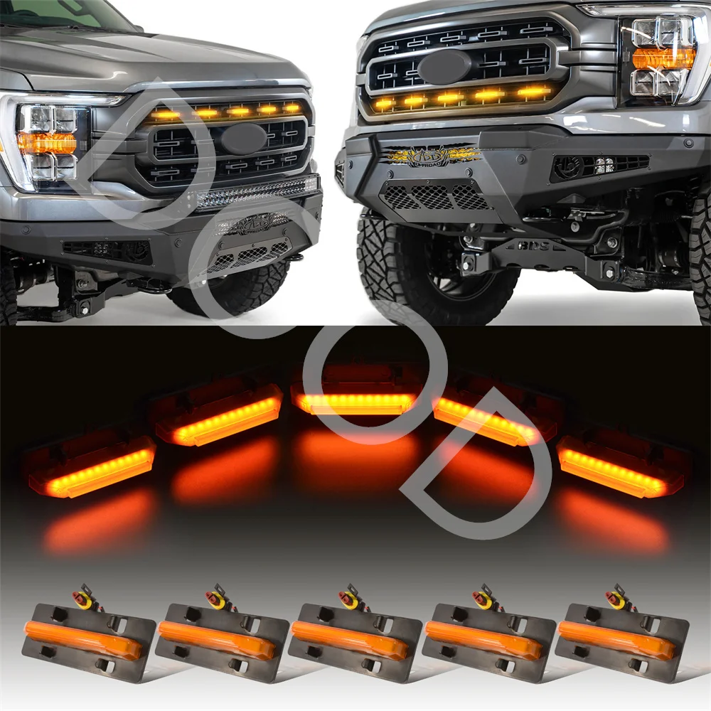 2021-F150-Grills-Led-Singal-Lights-Fit-For-2021-2022-2023-F-150-F150 ...