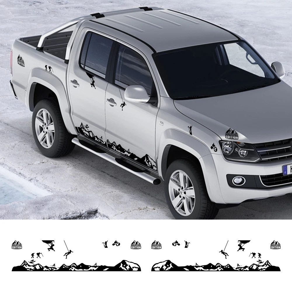 Pickup-Side-Stickers-Truck-Mountain-Edition-Decor-Decals-For-Isuzu-Dmax ...