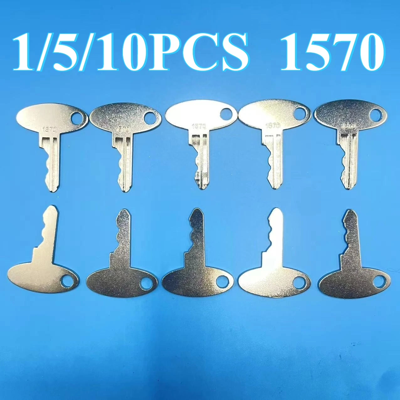 1/5/10PCS 1570 Keys Eli80-0089 Ignition Key Fits for Ford Sakai Massey ...