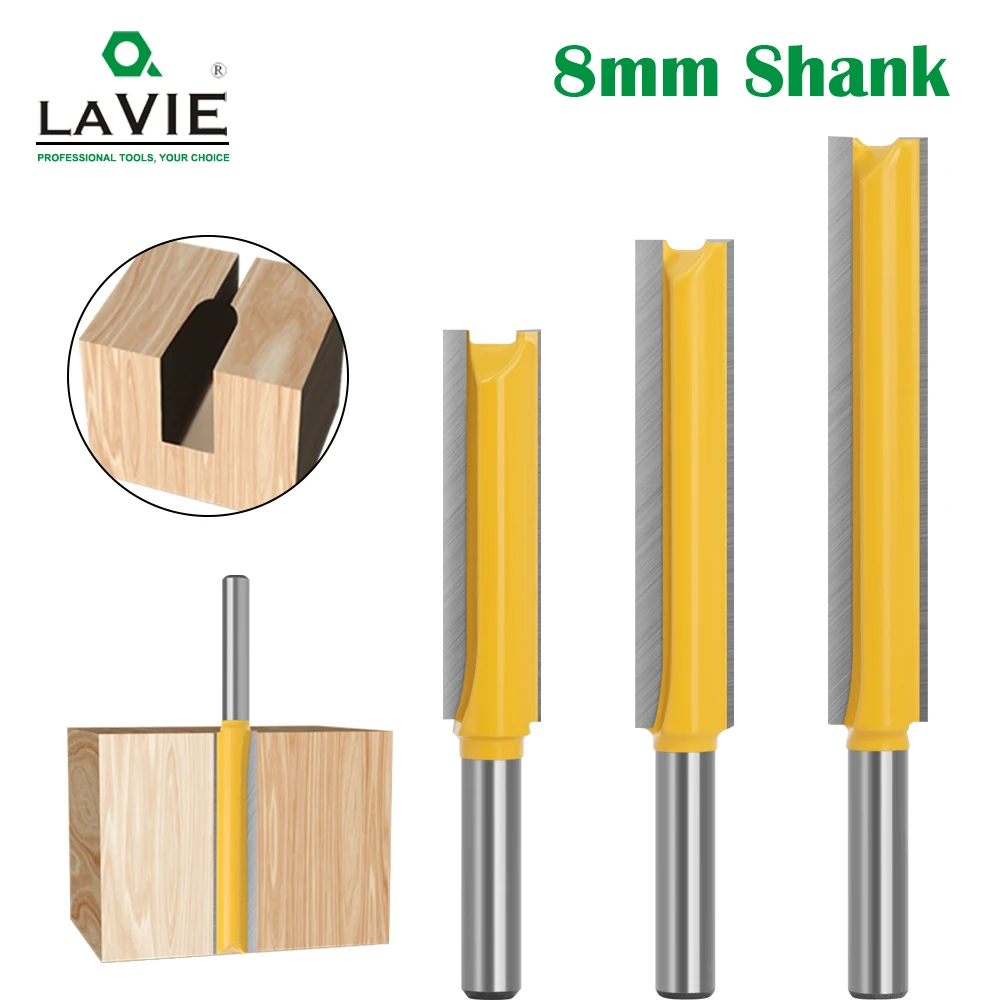 LAVIE-1pc-8mm-Shank-Straight-Router-Bit-1-2-Inch-Milling-Cutting ...