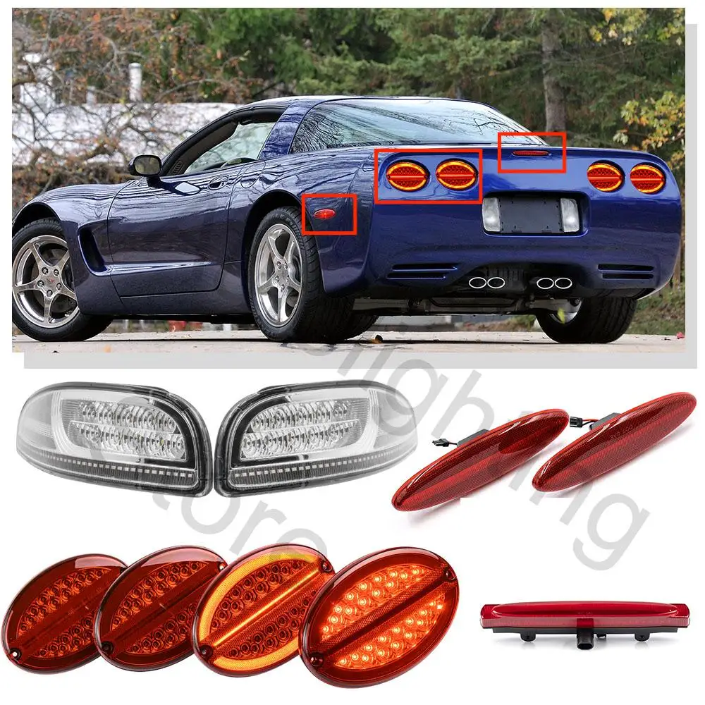 Kit-de-atualiza-o-LED-para-Chevrolet-Corvette-C5-1997-2004-dianteiro-e ...