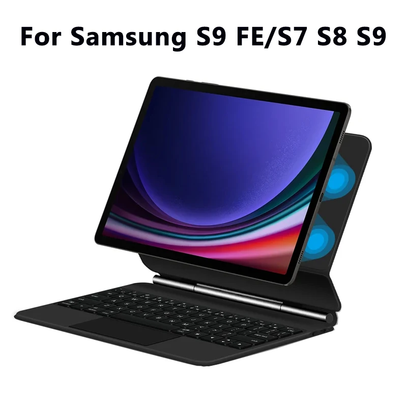 Touchpad-Backlight-Magnetic-Keyboard-Cover-For-Samsung-Galaxy-Tab-S9-FE ...