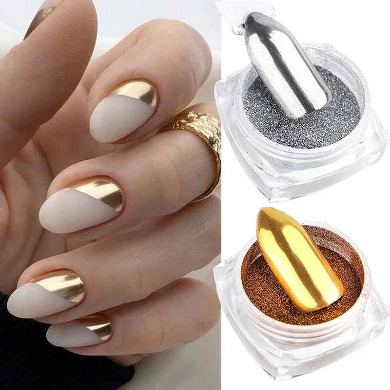 1-2-Boxes-Chrome-Mirror-Gold-Silver-Nail-Powder-Glitter-Set-Rubing-on ...
