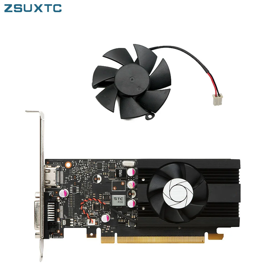 HA5010M12F-Z 45mm 0.1A 2pin GT 1030 GPU VGA Alternative Cooler Graphics ...