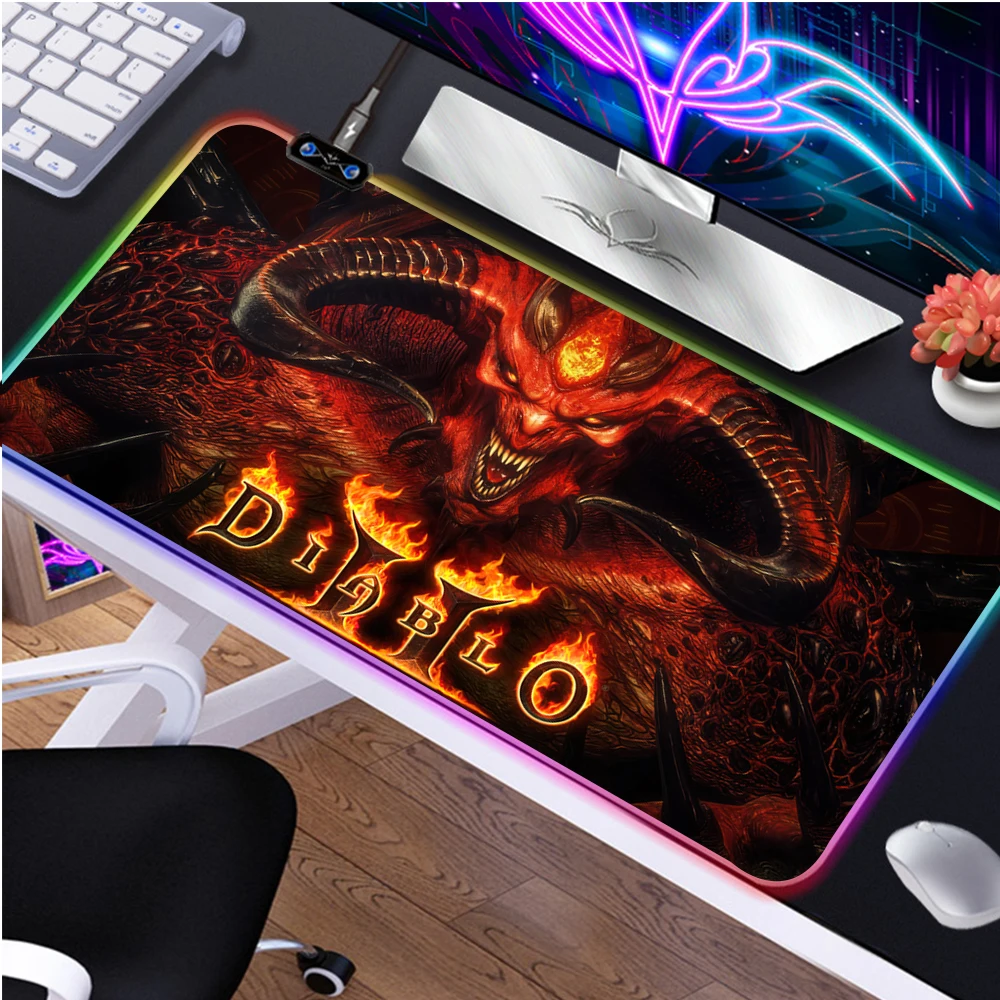 RGB-Mouse-Pad-Diablo-2-Gaming-Mouse-Pad-Computer-Large-Mousepad-Backlit ...