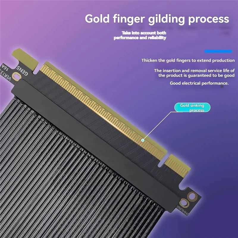 Exquisite-Pcie 5.0 X16 Riser Cable For NZXT H1 270° Reverse Right Angle ...