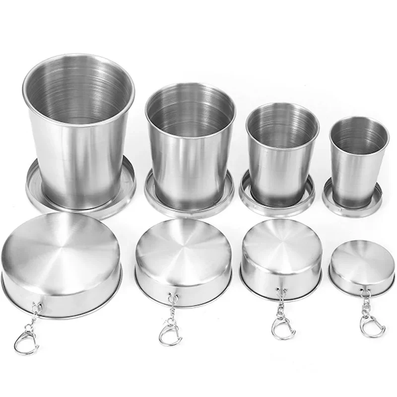 Food Grade 304 Stainless Steel Travel Carry-On Outdoor Wine Glass Cup ...
