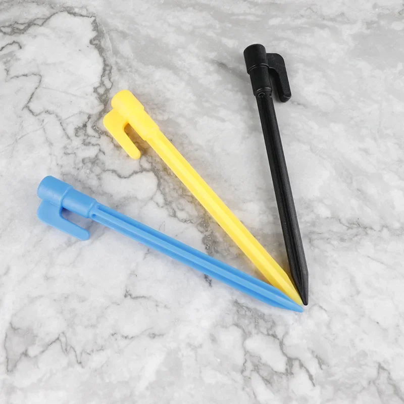 4pcs-Plastic-Camping-Tent-Stakes-Beach-Mats-Nails-Windproof-Parachute ...
