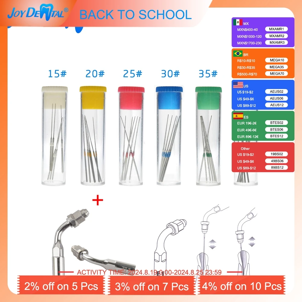 6pcs-Bottle-Dental-U-files-Root-Canal-Endodontic-Files-NITI-with-Scaler ...