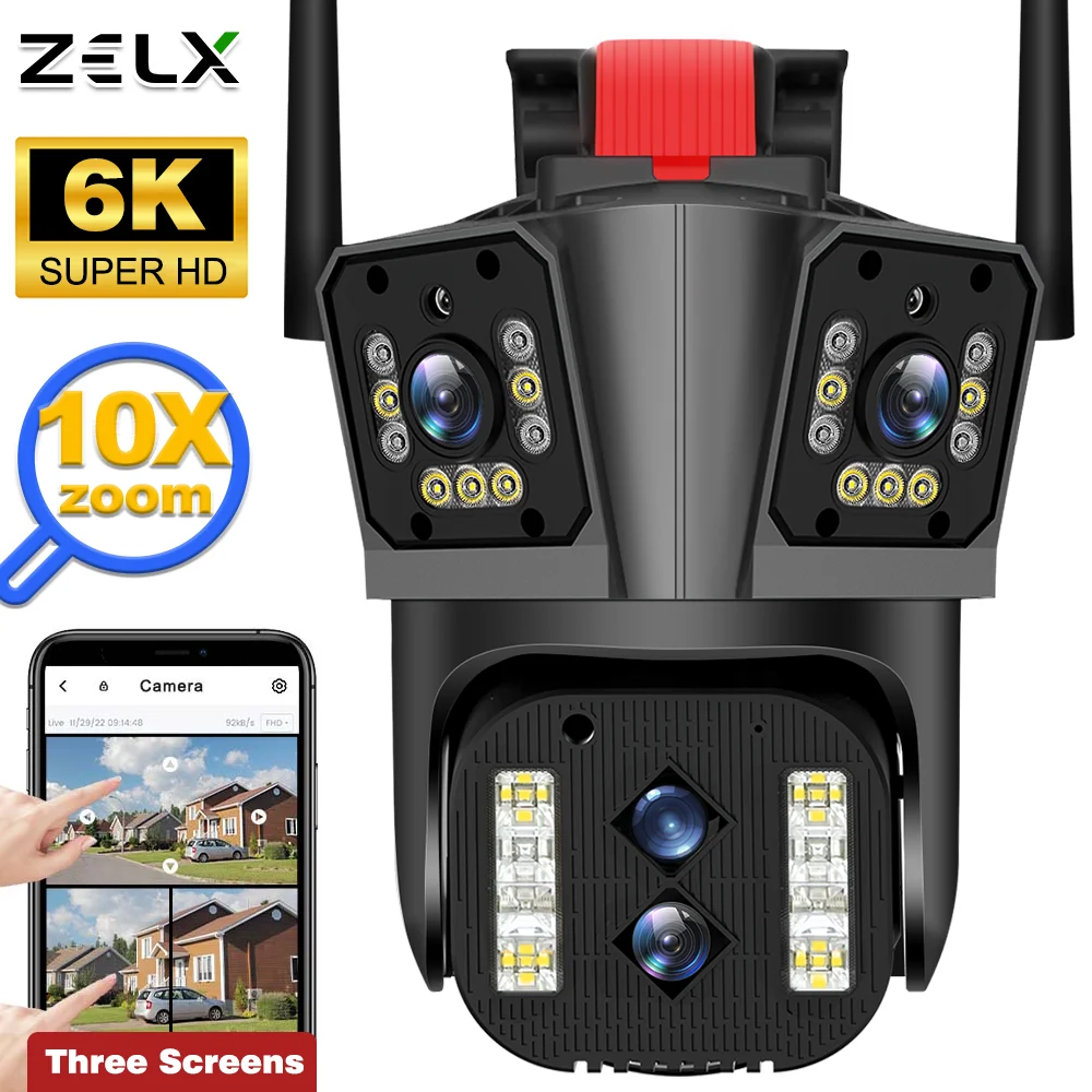 6K-IP-Camera-10X-Zoom-Outdoor-Four-Lens-Three-Screen-Video-Surveillance ...