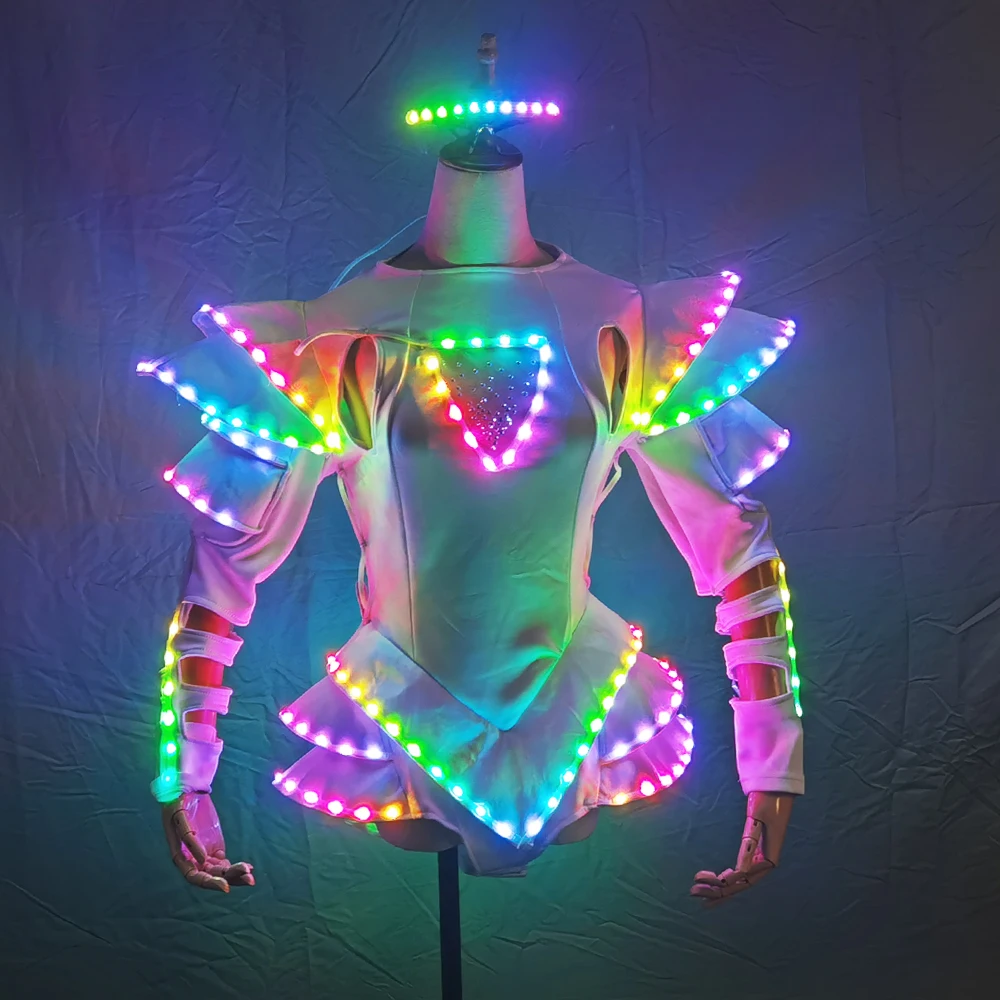 LED-Female-Warrior-Suits-Luminous-Costume-Suits-Light-Clothing-For ...