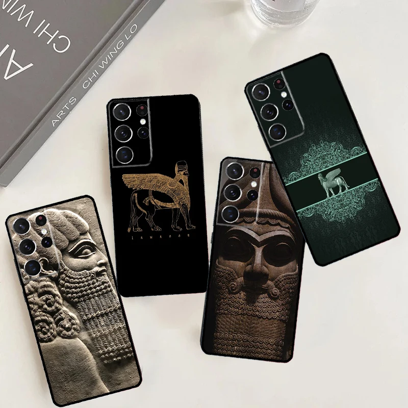Assyrian-Lamassu-Winged-Bull-Case-For-Samsung-Galaxy-S24-S23-Ultra-S22 ...