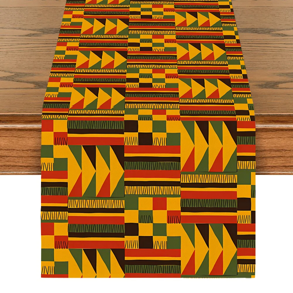 African-Linen-Table-Runners-Dresser-Scarf-Table-Decor-Farmhouse-Dining ...