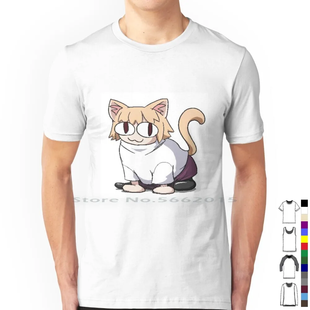 Neco Arc Cat T Shirt 100% Algodão Engraçado Neko Neco Arc Memes Neko ...