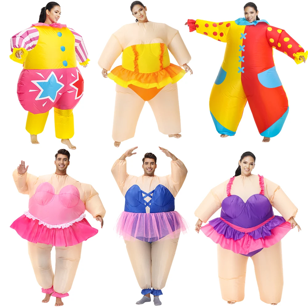 Adult-Clown-Inflatable-Costume-Funny-Ballet-Inflatable-Suits-for ...