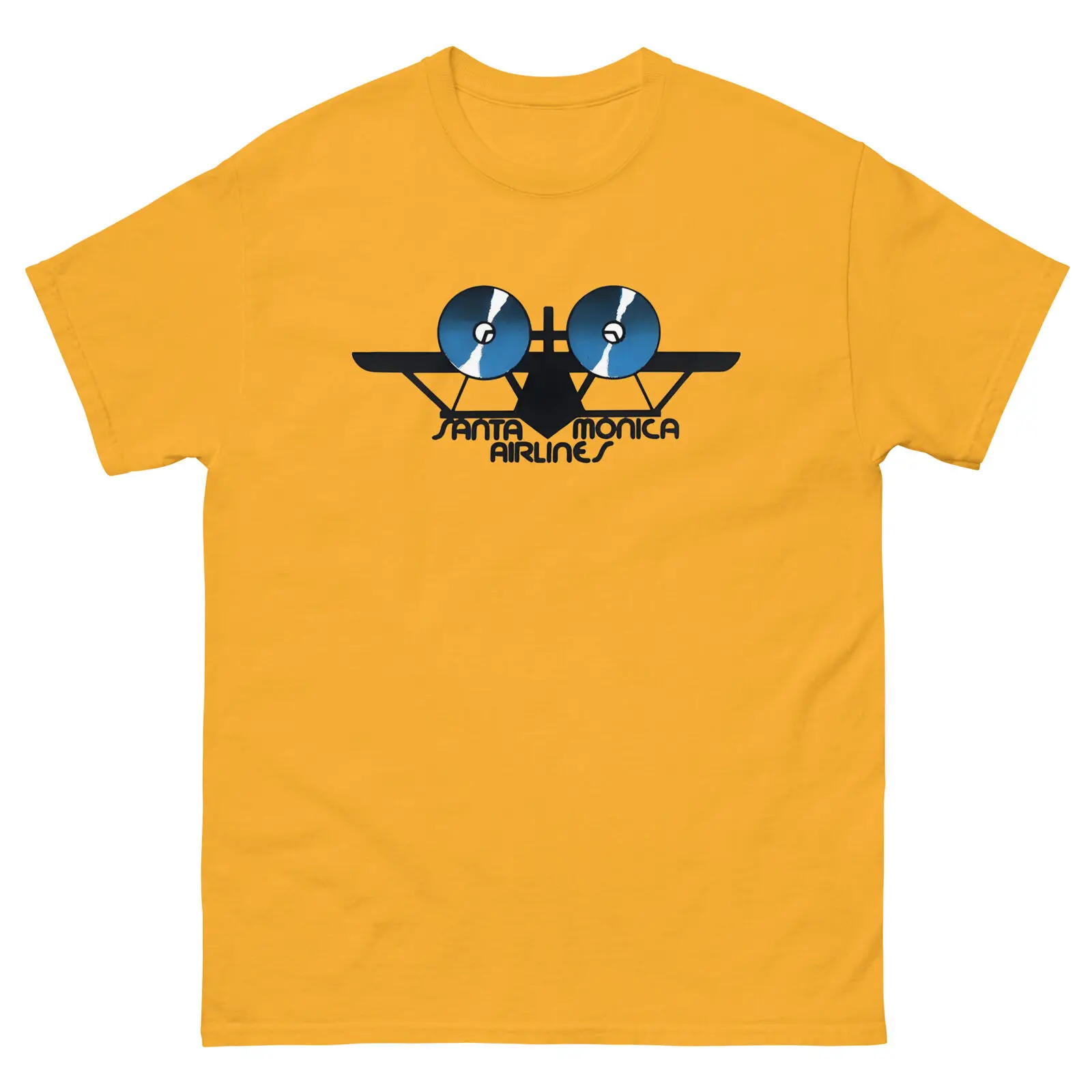 Santa Monica Airlines Skateboards Retro Aircraft Airplane Skate T Shirt ...
