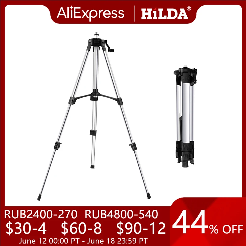 Laser Level Tripod 1.2m/1.5m/3m Adjustable Height Thicken Aluminum ...